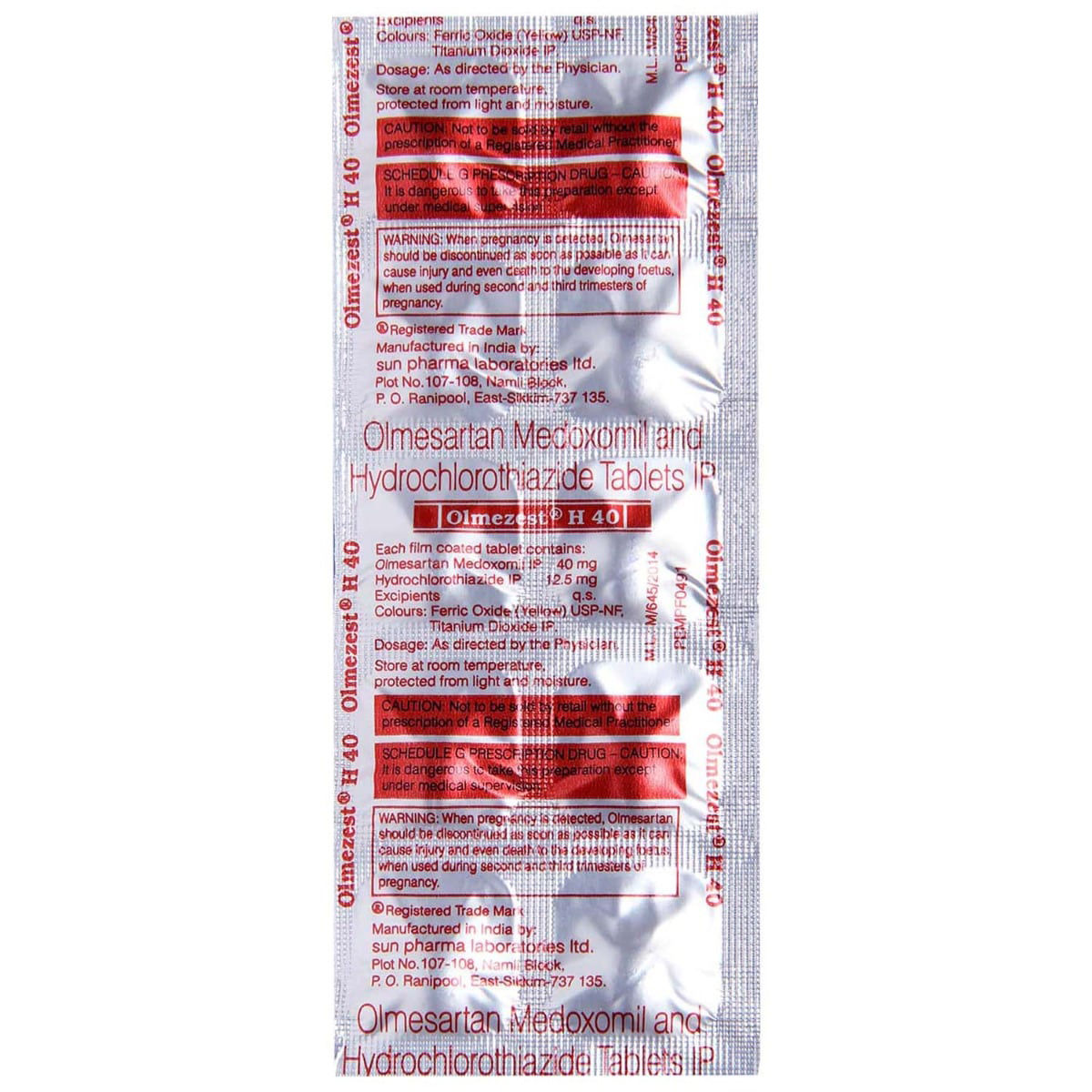 Olmezest H 40 Tablet | Uses, Side Effects, Price | Apollo Pharmacy