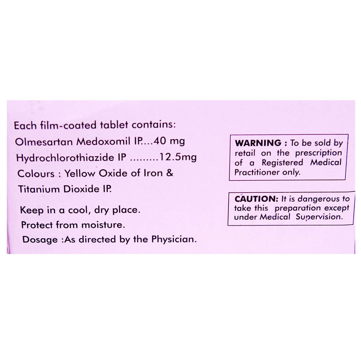 Olmat-40 H Tablet 10's Price, Uses, Side Effects, Composition - Apollo ...