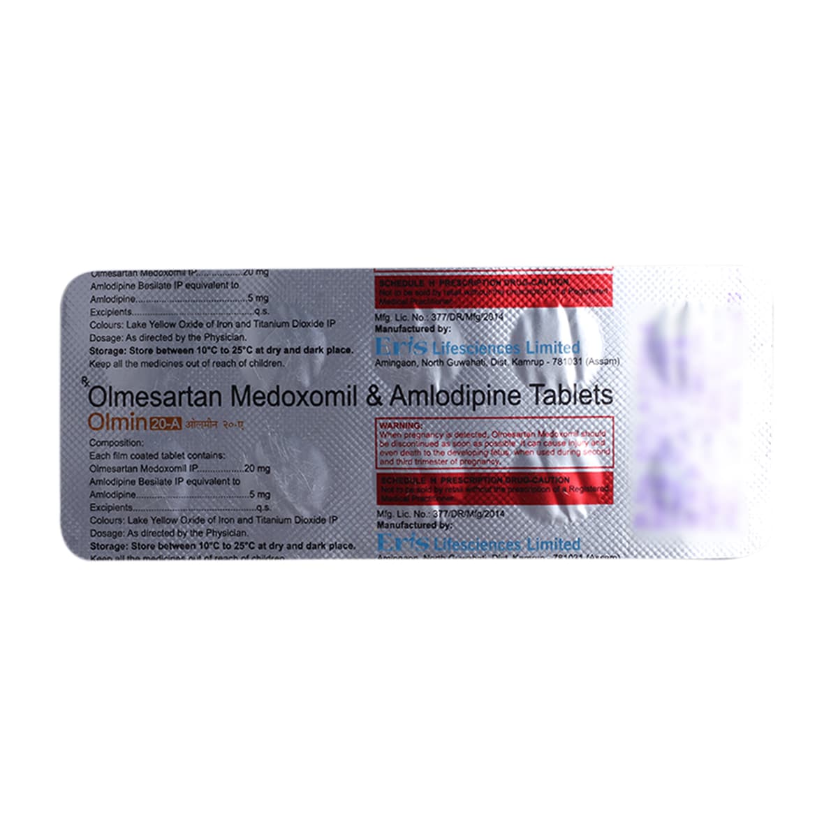 Olmin 20-A Tablet 10's Price, Uses, Side Effects, Composition - Apollo ...