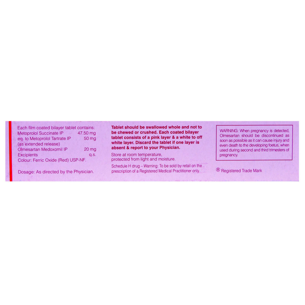 Olmezest Beta 50 Tablet | Uses, Side Effects, Price | Apollo Pharmacy