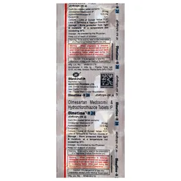 Olmetime H 20 Tablet | Uses, Side Effects, Price | Apollo Pharmacy
