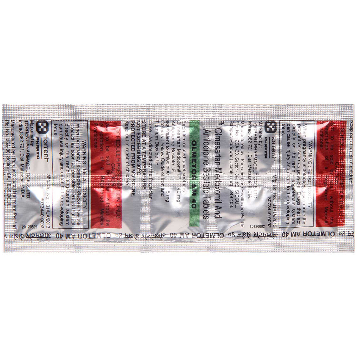 Olmetor AM 40 Tablet 10's Price, Uses, Side Effects, Composition ...