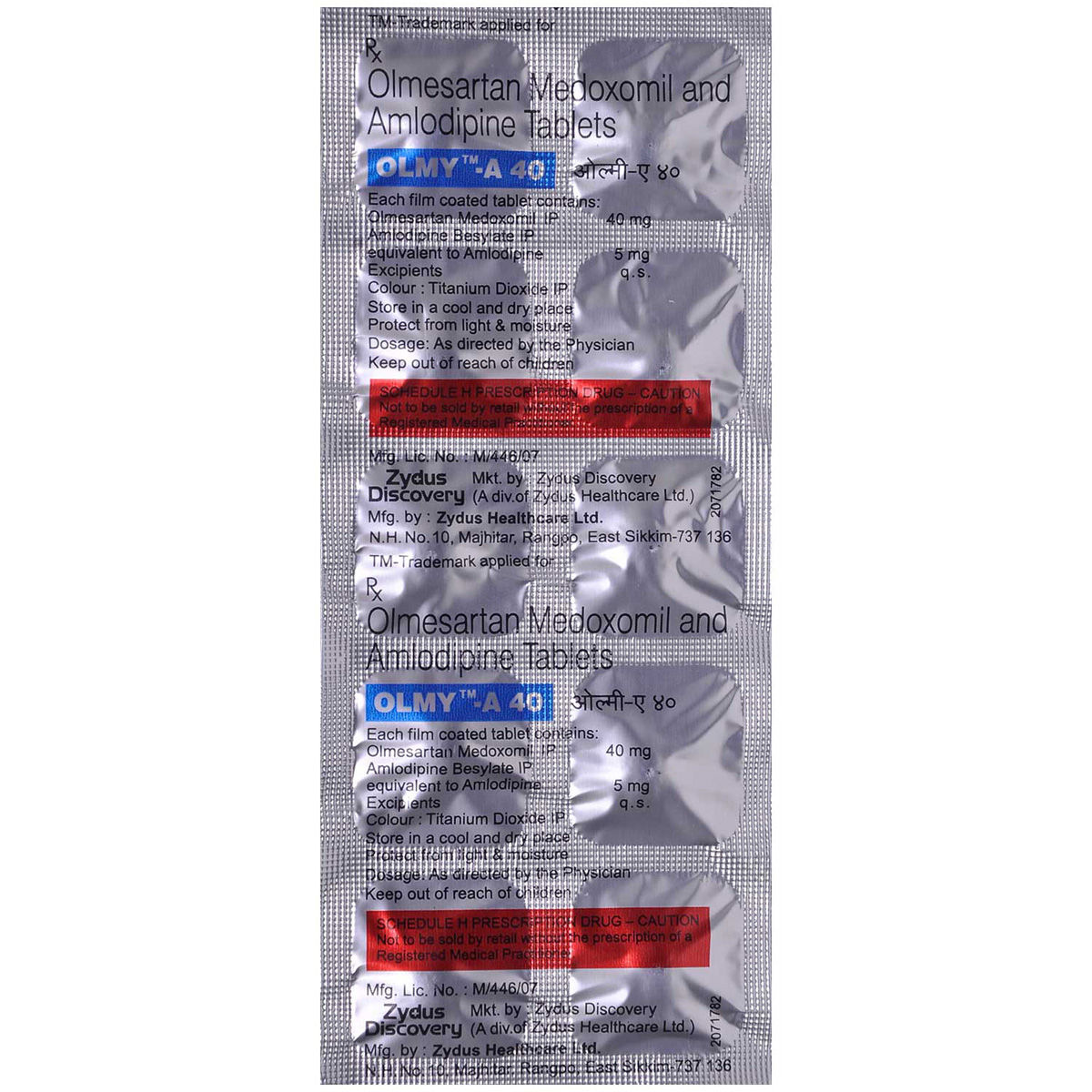 Olmy A 40 Tablet 10's Price, Uses, Side Effects, Composition - Apollo ...