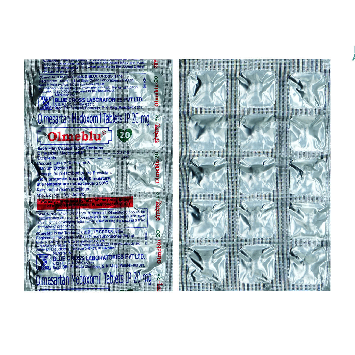 Olmeblu 20 Tablet 15's Price, Uses, Side Effects, Composition - Apollo ...