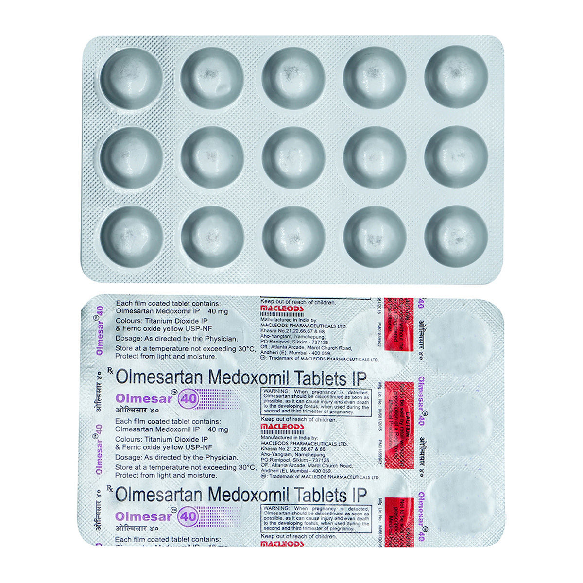Olmesar 40 Tablet 15's Price, Uses, Side Effects, Composition - Apollo ...