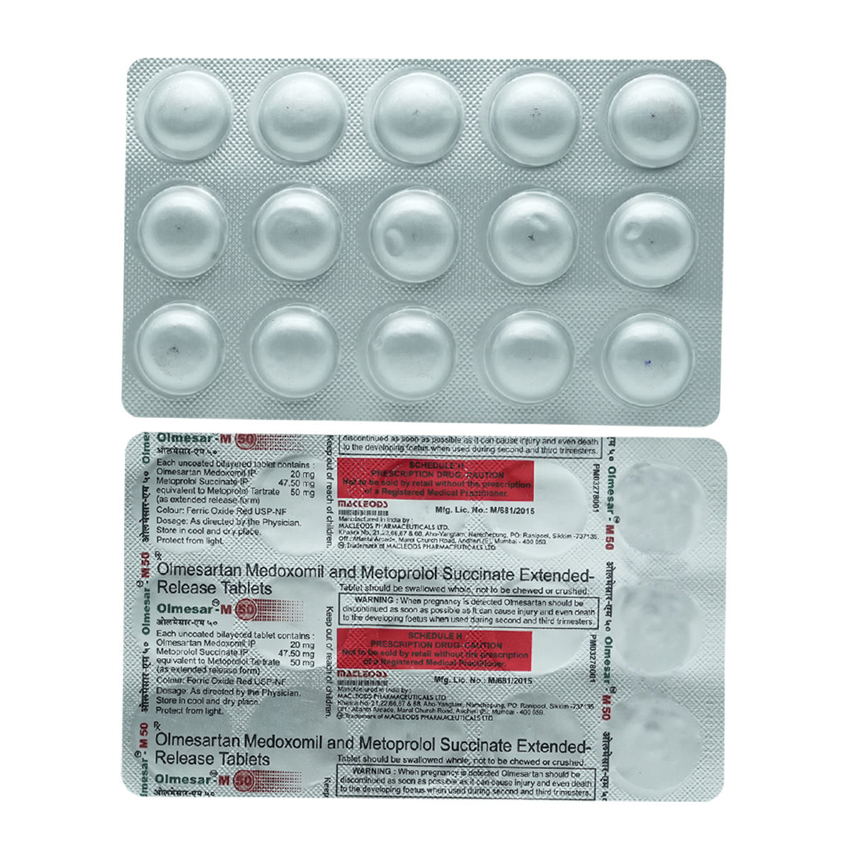 Olmesar-M 50 Tablets | Uses, Side Effects, Price | Apollo Pharmacy