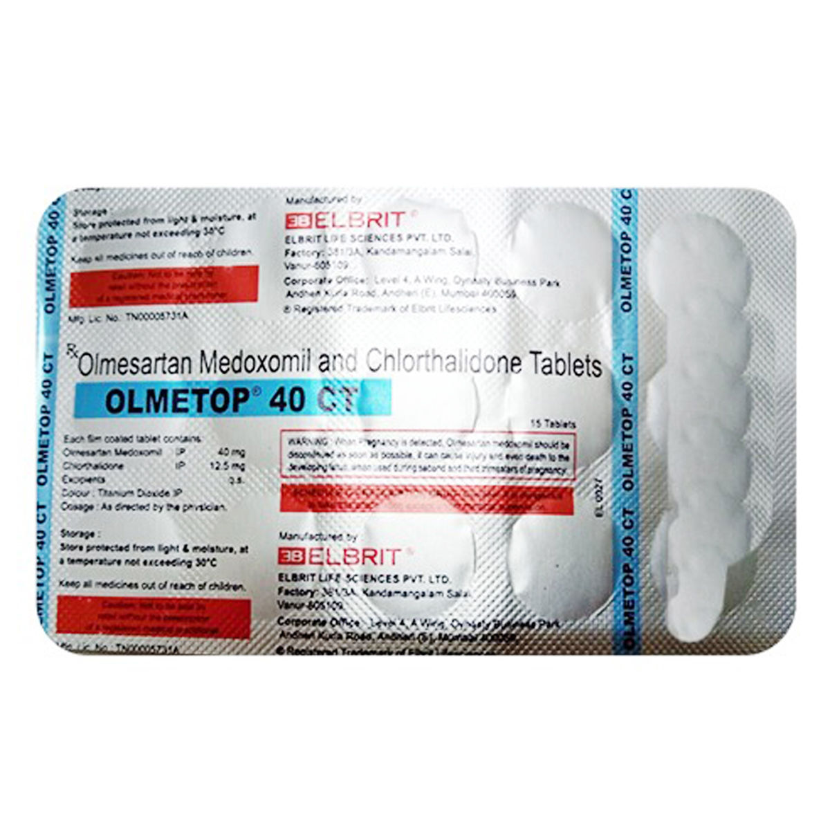 Olmetop 40 CT Tablet | Uses, Side Effects, Price | Apollo Pharmacy