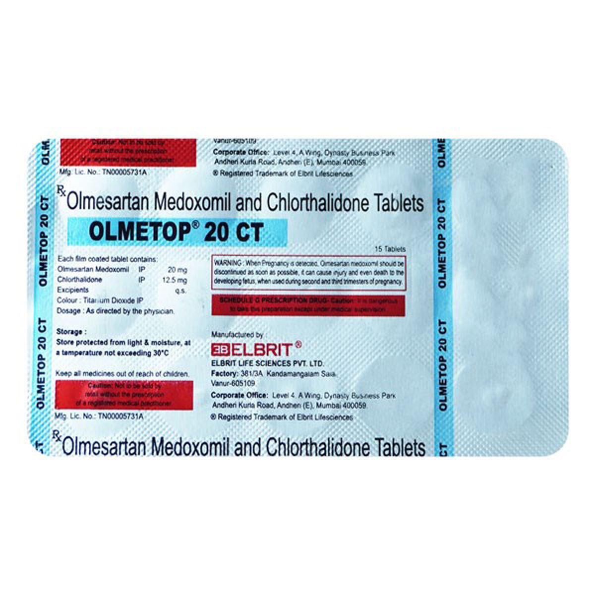 Olmetop 20 CT Tablet | Uses, Side Effects, Price | Apollo Pharmacy