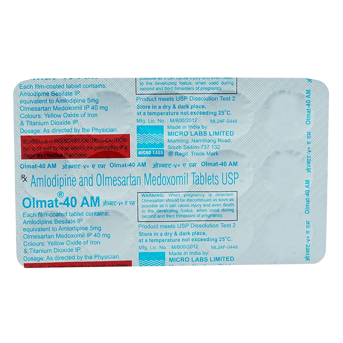 Olmat-40 AM Tablet | Uses, Side Effects, Price | Apollo Pharmacy
