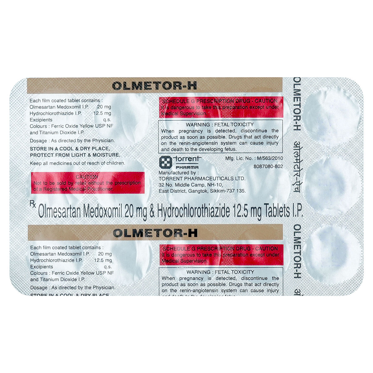 Olmetor-H Tablet | Uses, Side Effects, Price | Apollo Pharmacy