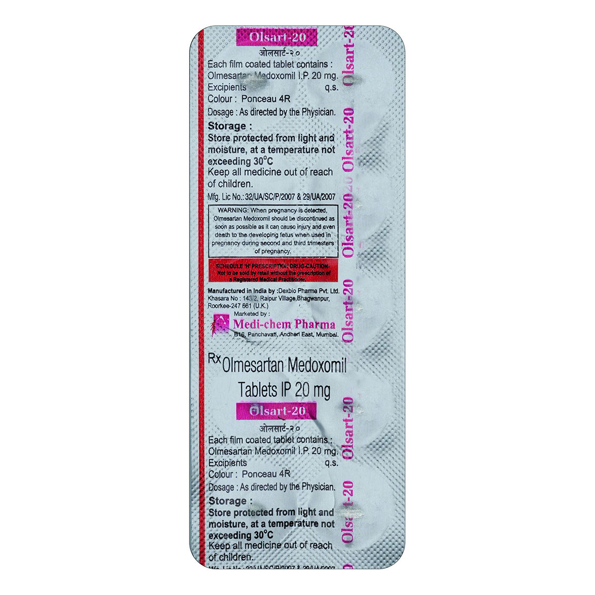 Olsart 20 Tablet | Uses, Side Effects, Price | Apollo Pharmacy