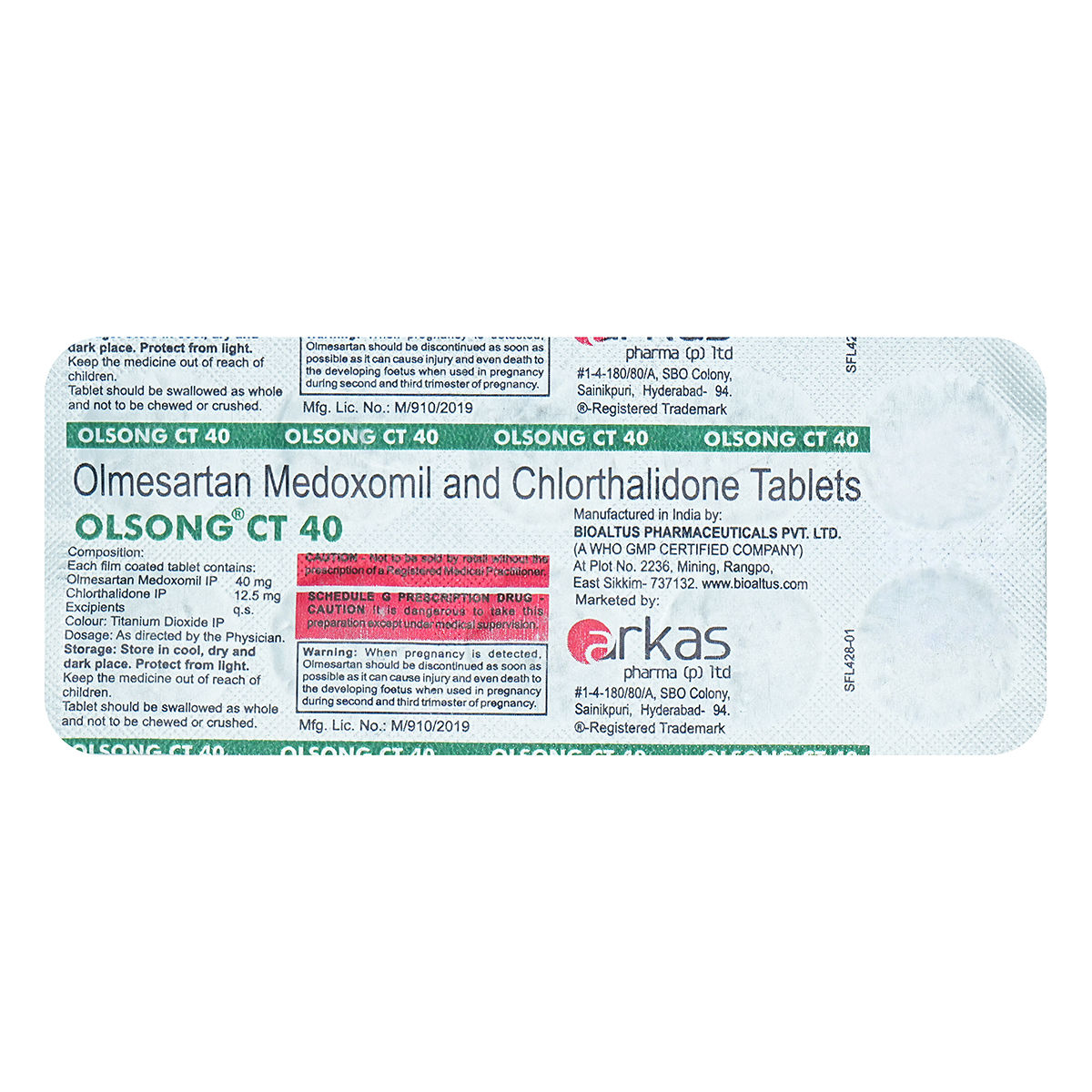 Olsong CT 40 Tablet | Uses, Side Effects, Price | Apollo Pharmacy