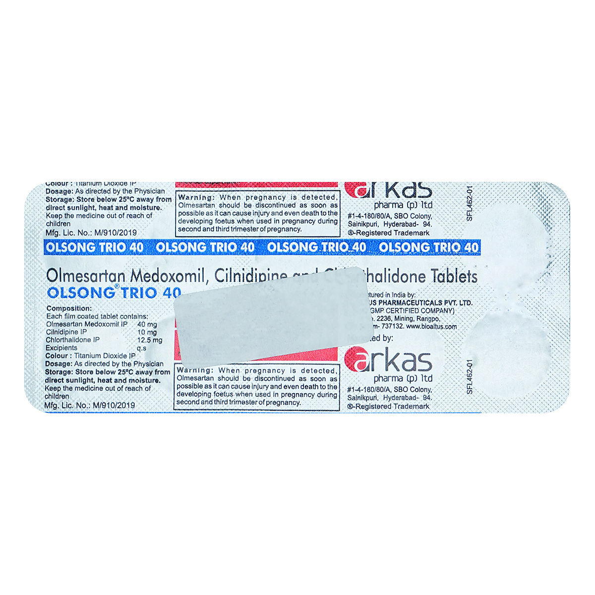 Olsong Trio 40 Tablet | Uses, Side Effects, Price | Apollo Pharmacy