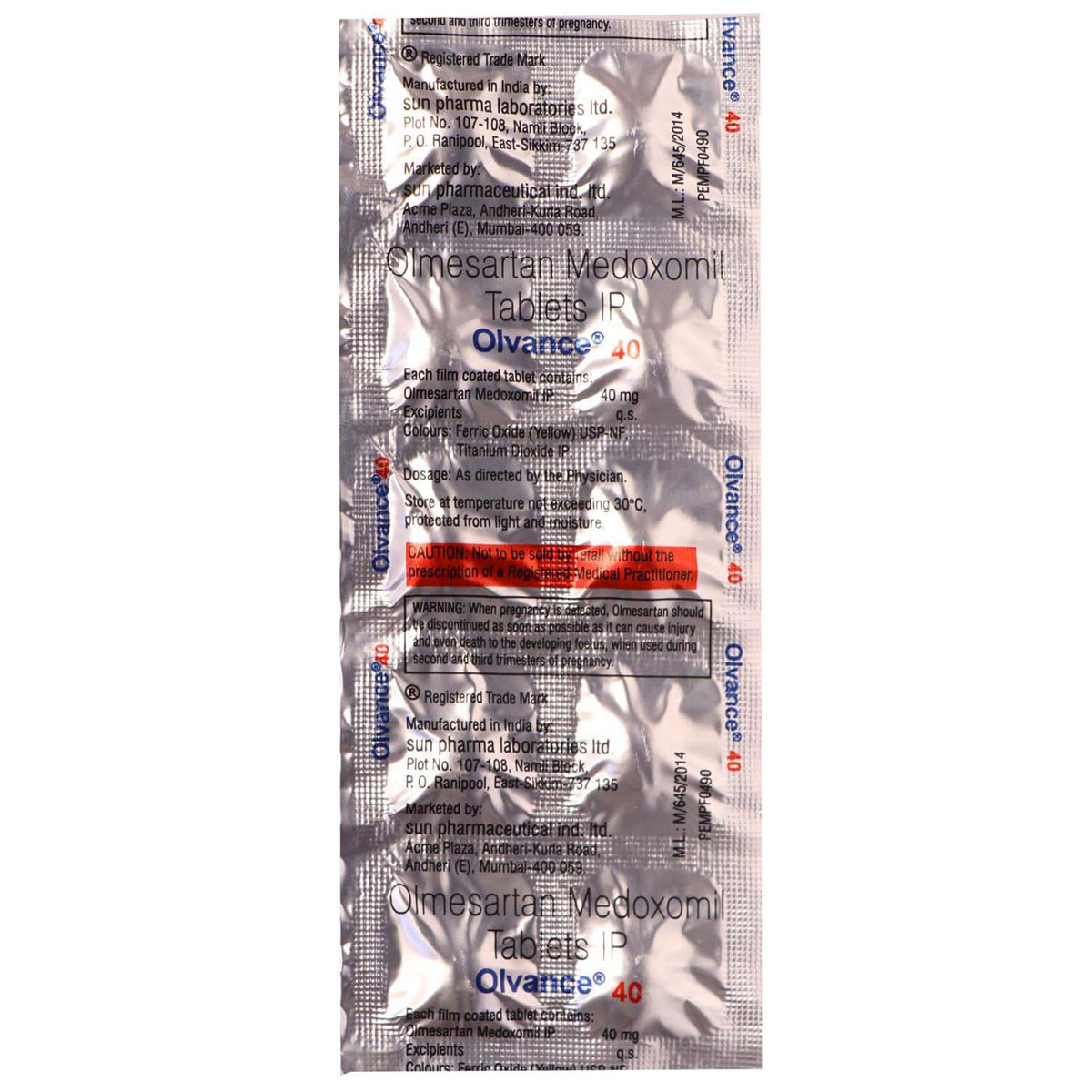 Olvance 40 Tablet 10's Price, Uses, Side Effects, Composition - Apollo ...
