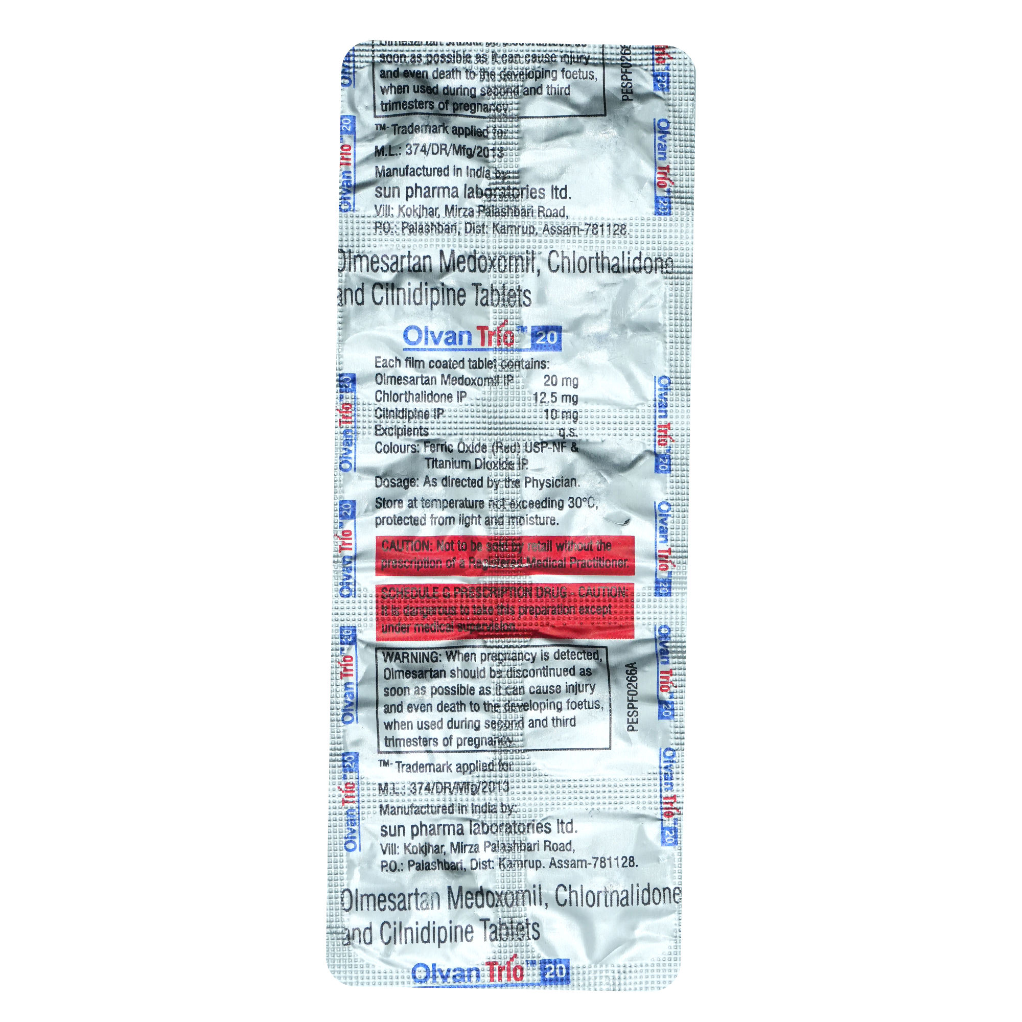 Olvan Trio 40 Tablet | Uses, Side Effects, Price | Apollo Pharmacy