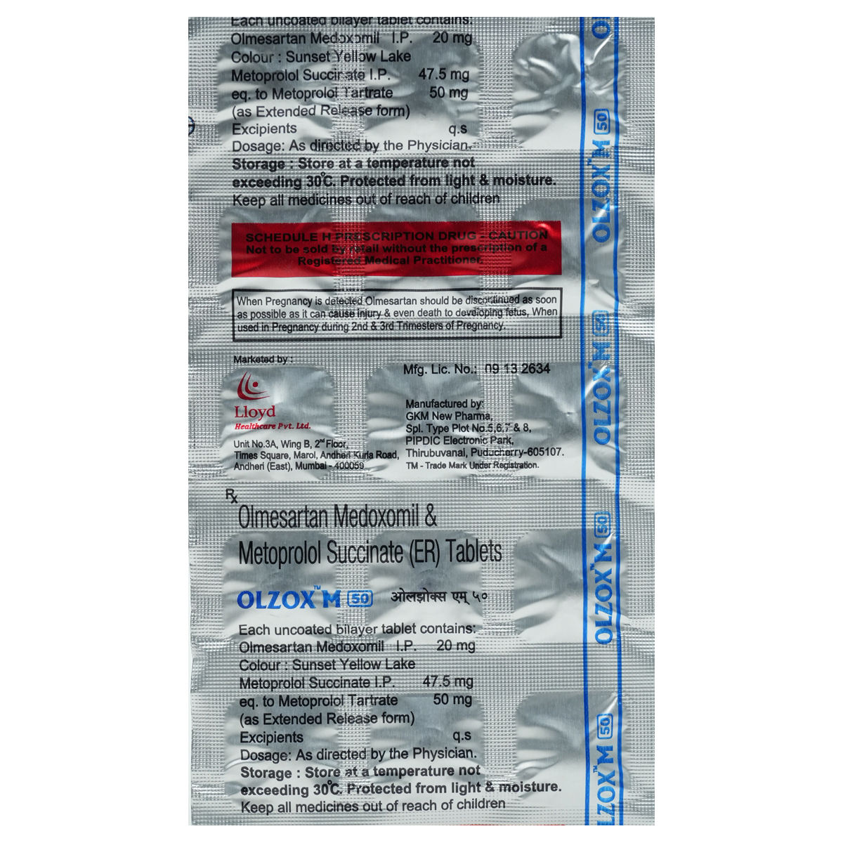 Olzox M 50 Tablet 10's Price, Uses, Side Effects, Composition - Apollo ...