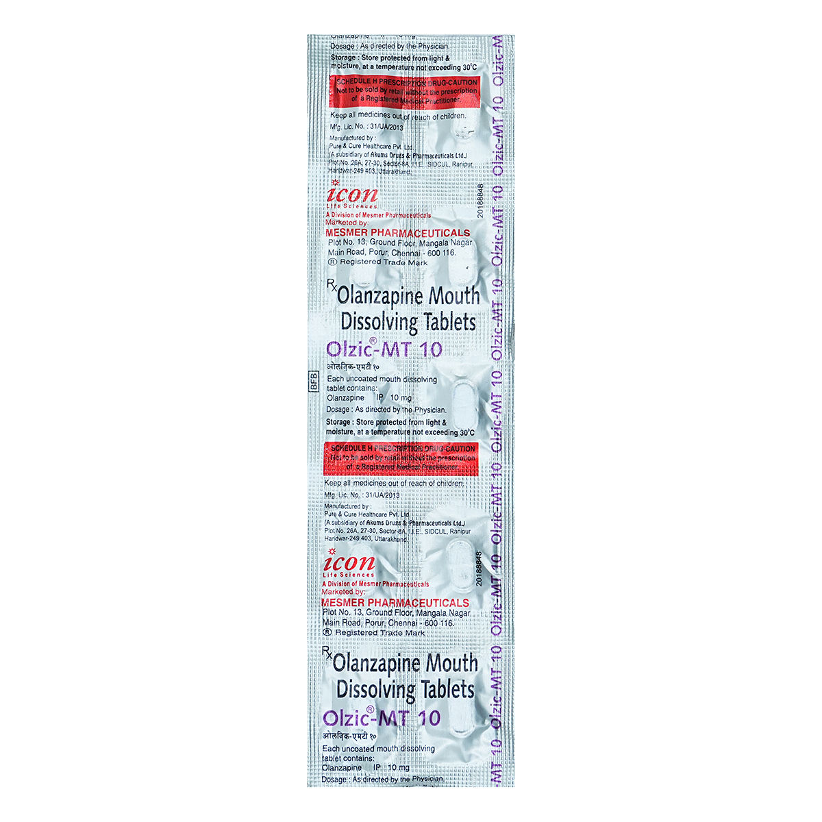 Olzic MT 10 Tablet | Uses, Side Effects, Price | Apollo Pharmacy