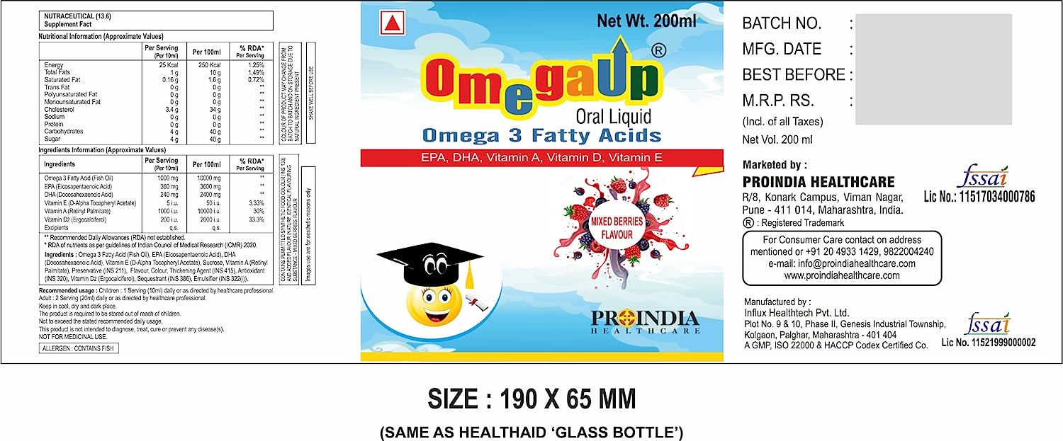 Omegaup Mixed Berries Syrup | Uses, Side Effects, Price | Apollo Pharmacy