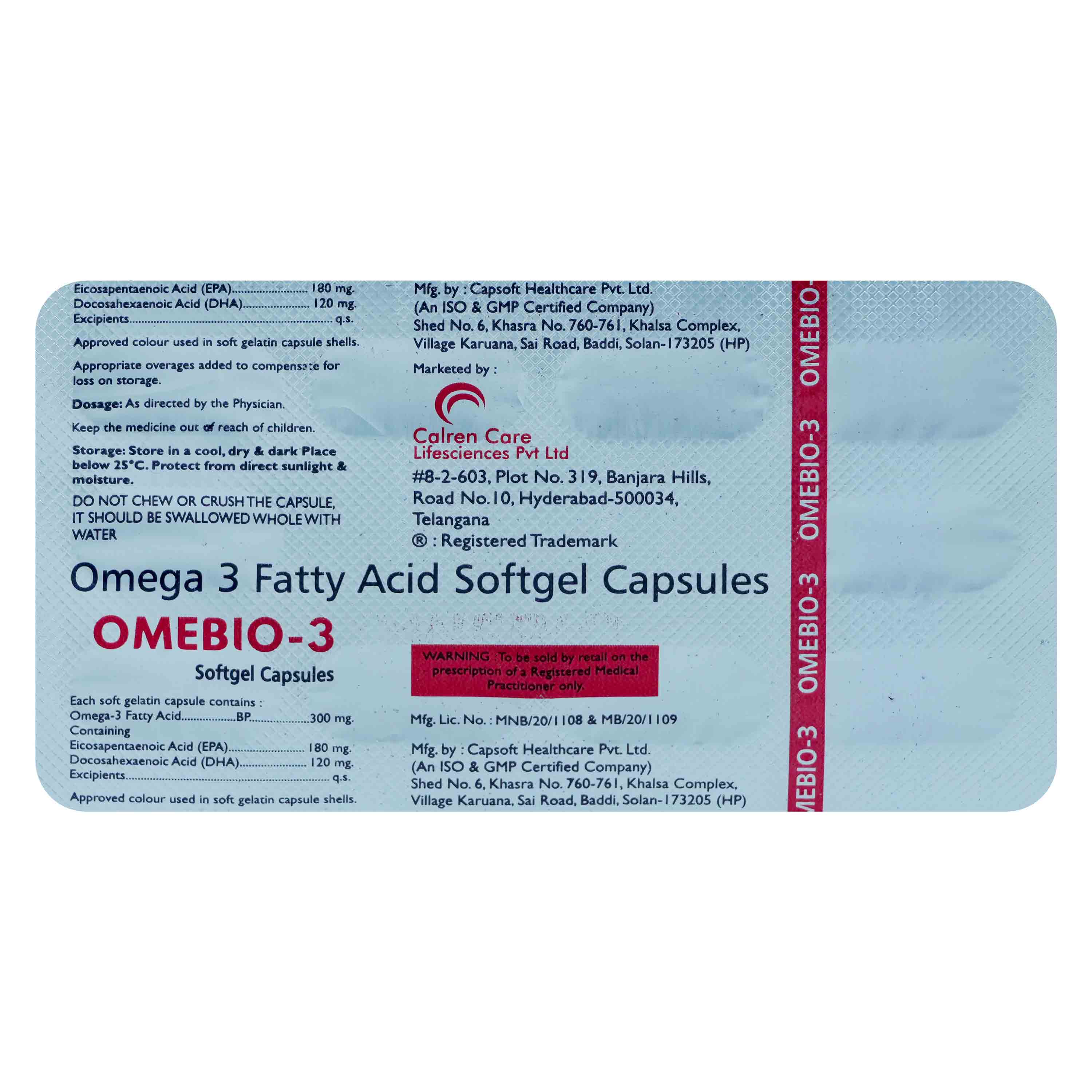 Omebio-3 Softgel Capsule | Uses, Side Effects, Price | Apollo Pharmacy