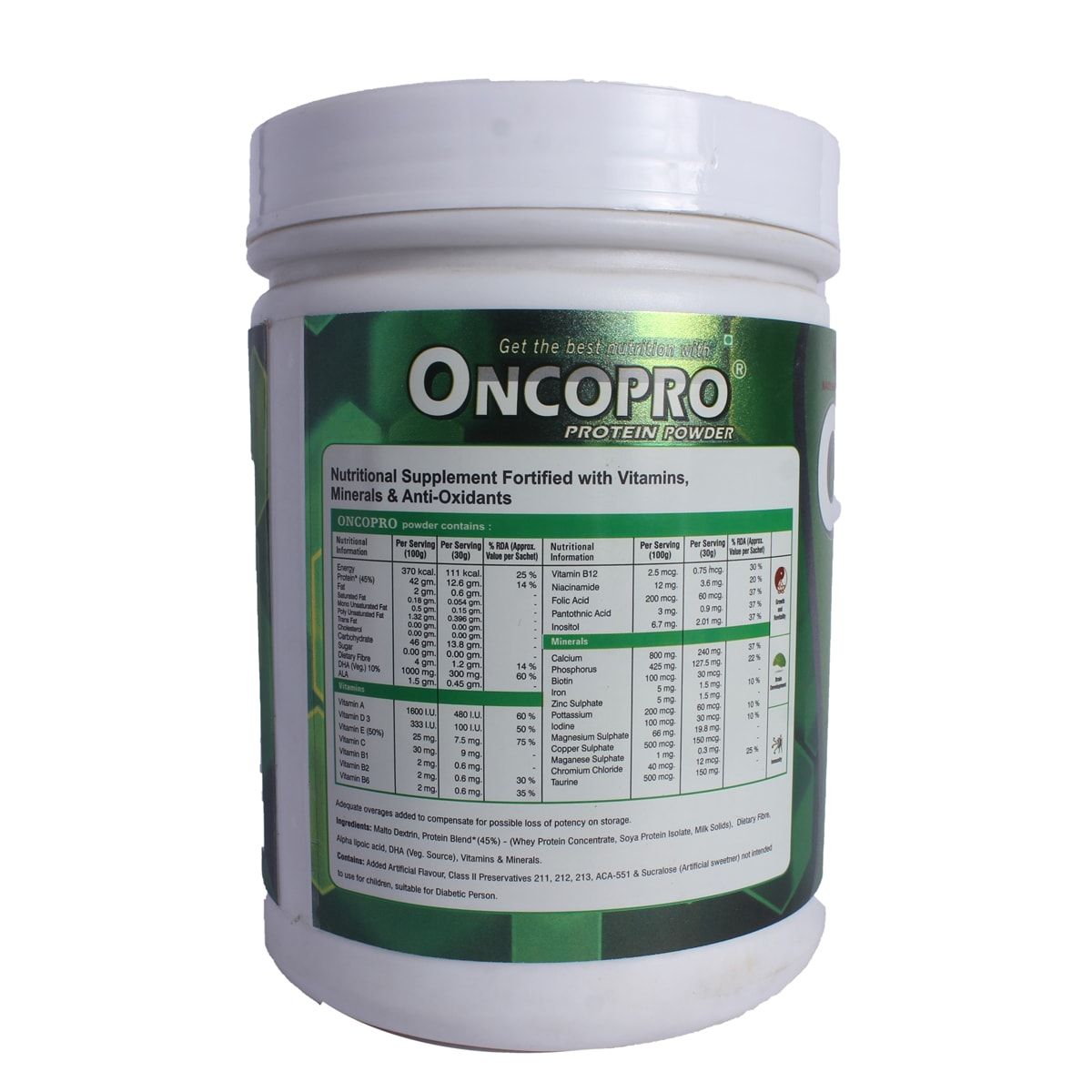 Oncopro Delicious Vanilla Powder 500 gm Price, Uses, Side Effects ...