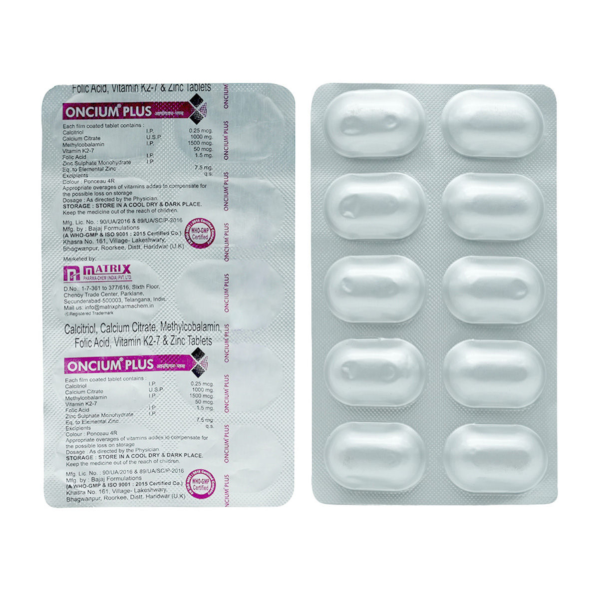 Oncium Plus Tablet 10's Price, Uses, Side Effects, Composition - Apollo ...