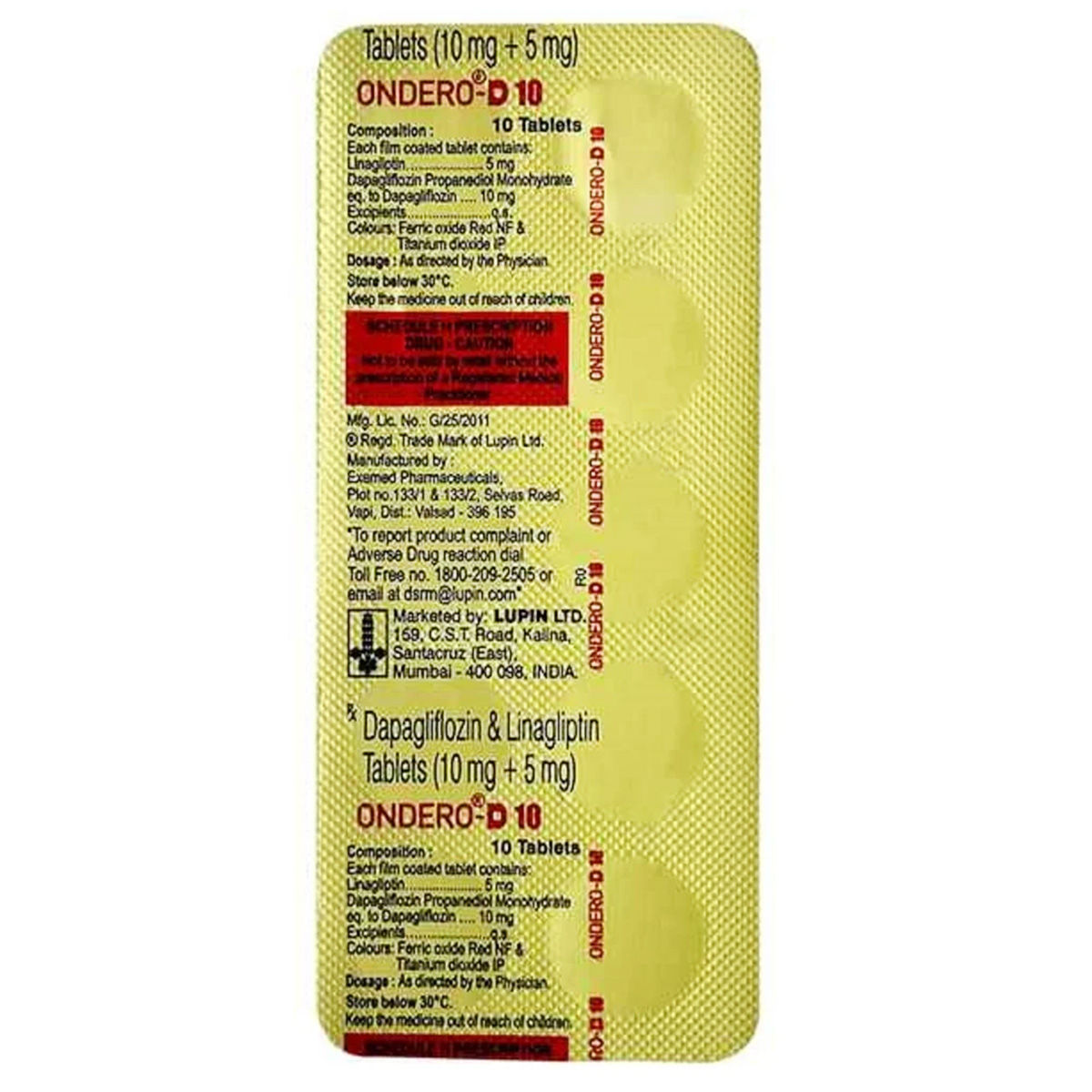 Ondero-D 10 Tablet | Uses, Side Effects, Price | Apollo Pharmacy