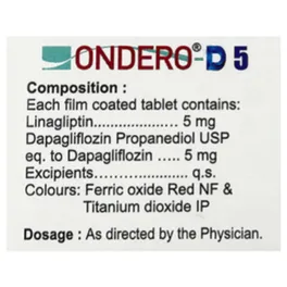 Ondero-D 5 Tablet 10's | Uses, Side Effects, Price | Apollo Pharmacy