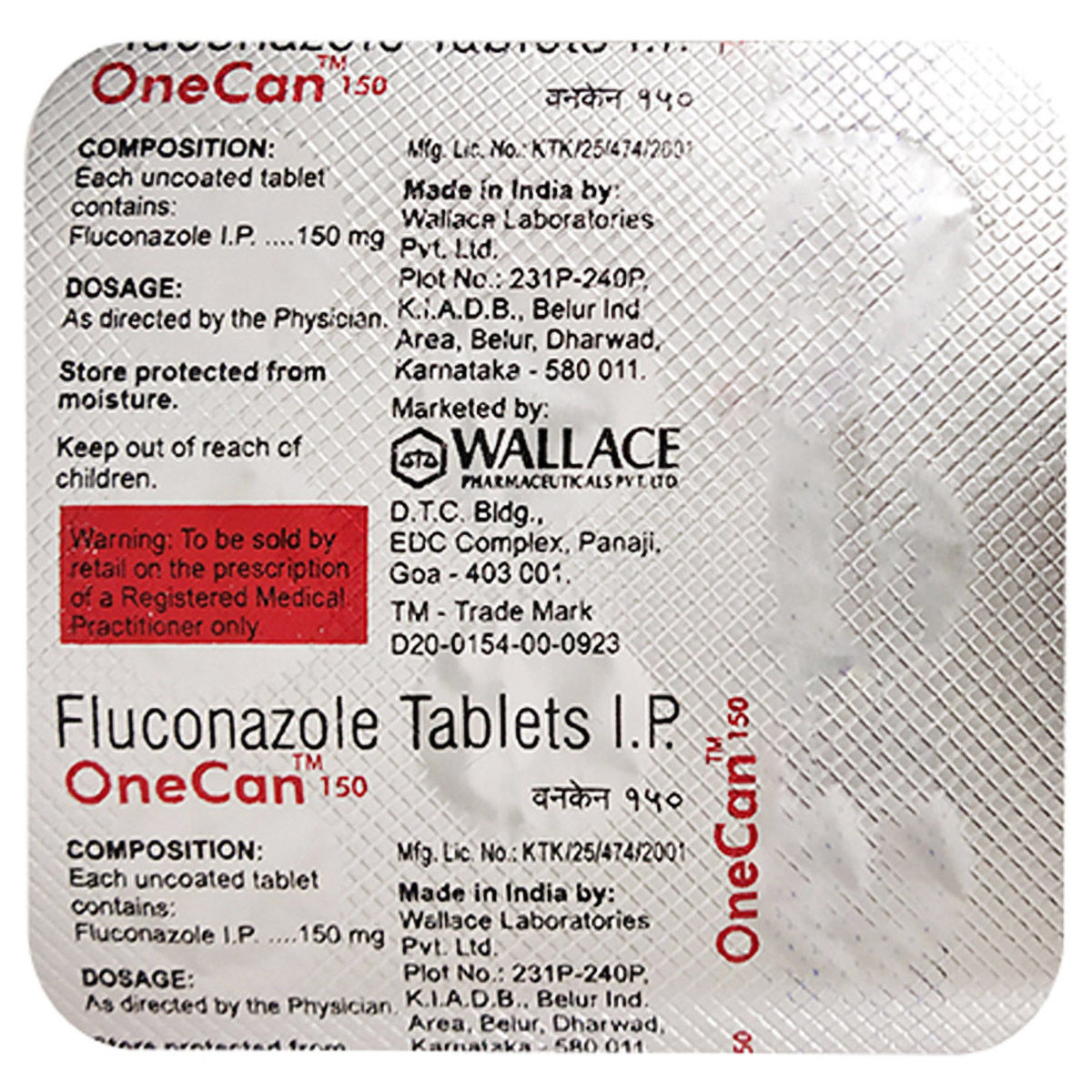 Onecan 150 Tablet 8's | Uses, Side Effects, Price | Apollo Pharmacy