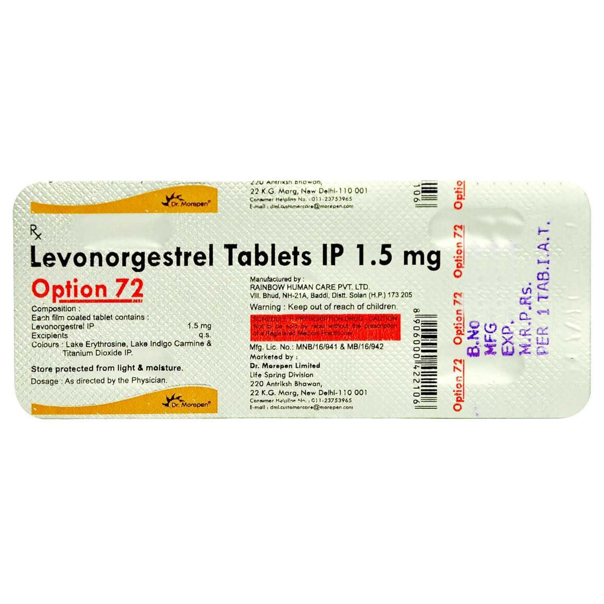 Option 72 Tablet 1's Price, Uses, Side Effects, Composition - Apollo ...
