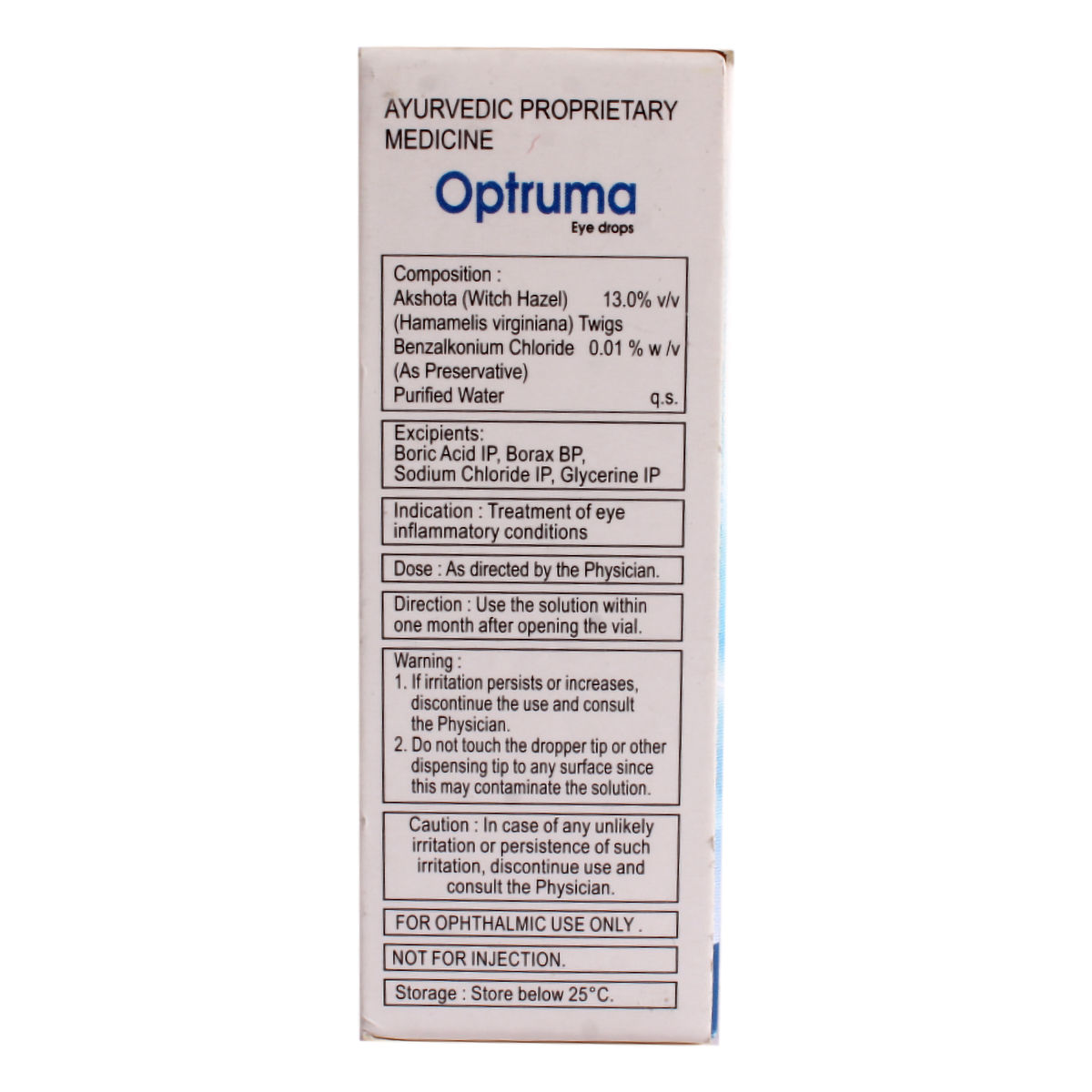 Optruma Eye Drops, 10 ml Price, Uses, Side Effects, Composition ...