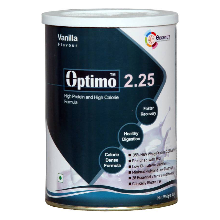 Optimo 2.25 Vanilla Flavour Protein Powder | Uses, Side Effects, Price ...