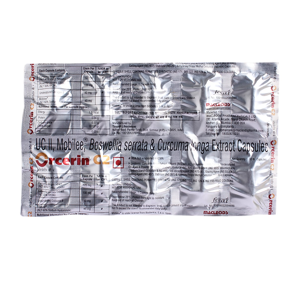 Orcerin C2 Capsule 10's Price, Uses, Side Effects, Composition - Apollo ...