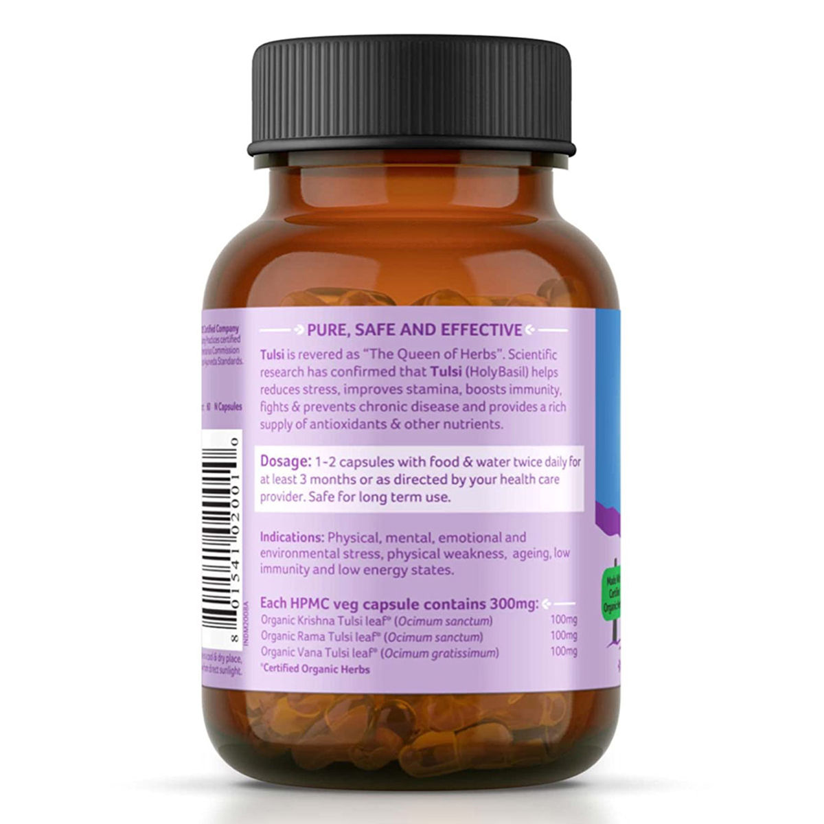 Organic India Tulsi, 60 Capsules Price, Uses, Side Effects, Composition ...