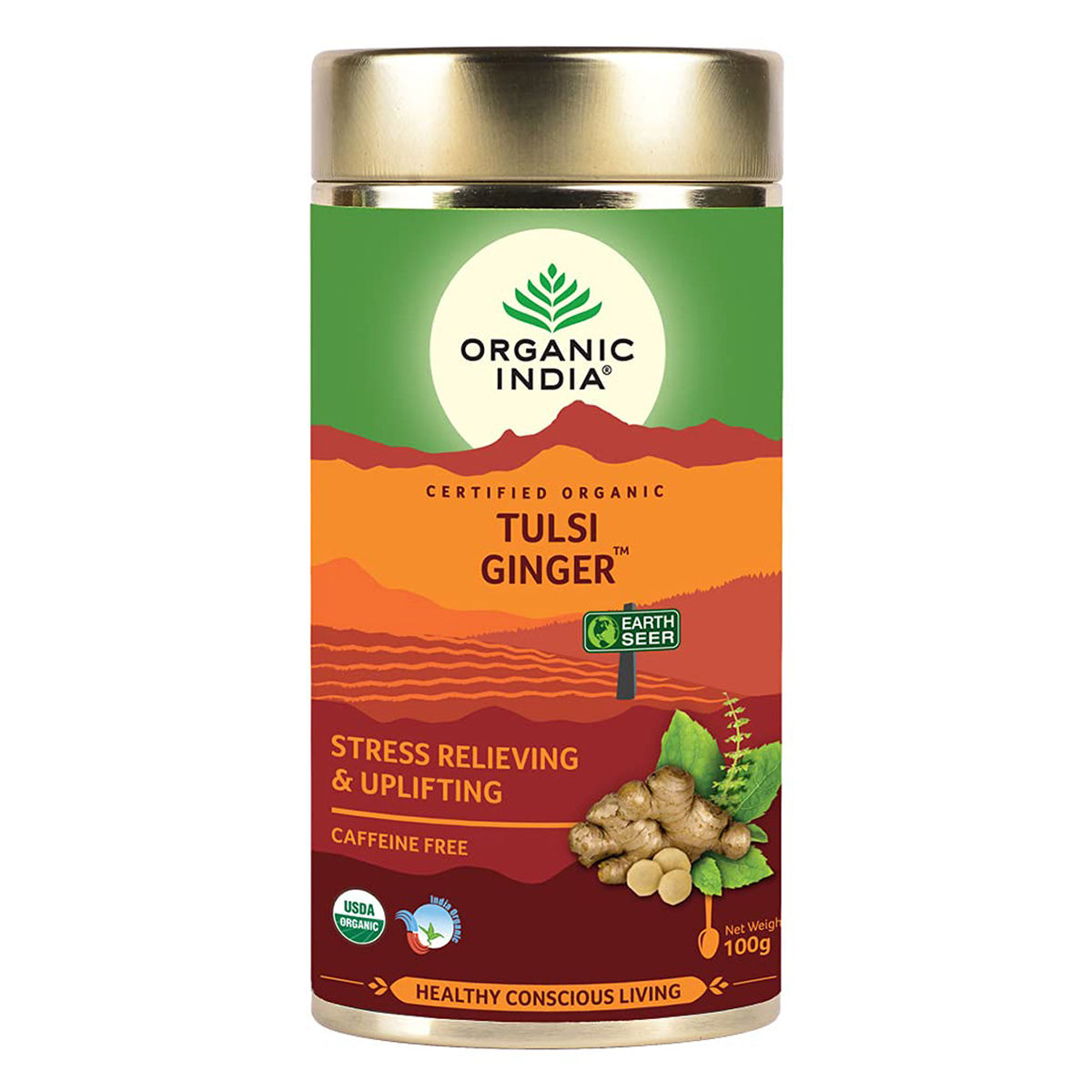 Organic India Tulsi Ginger Tea Powder, 100 gm Price, Uses, Side Effects ...