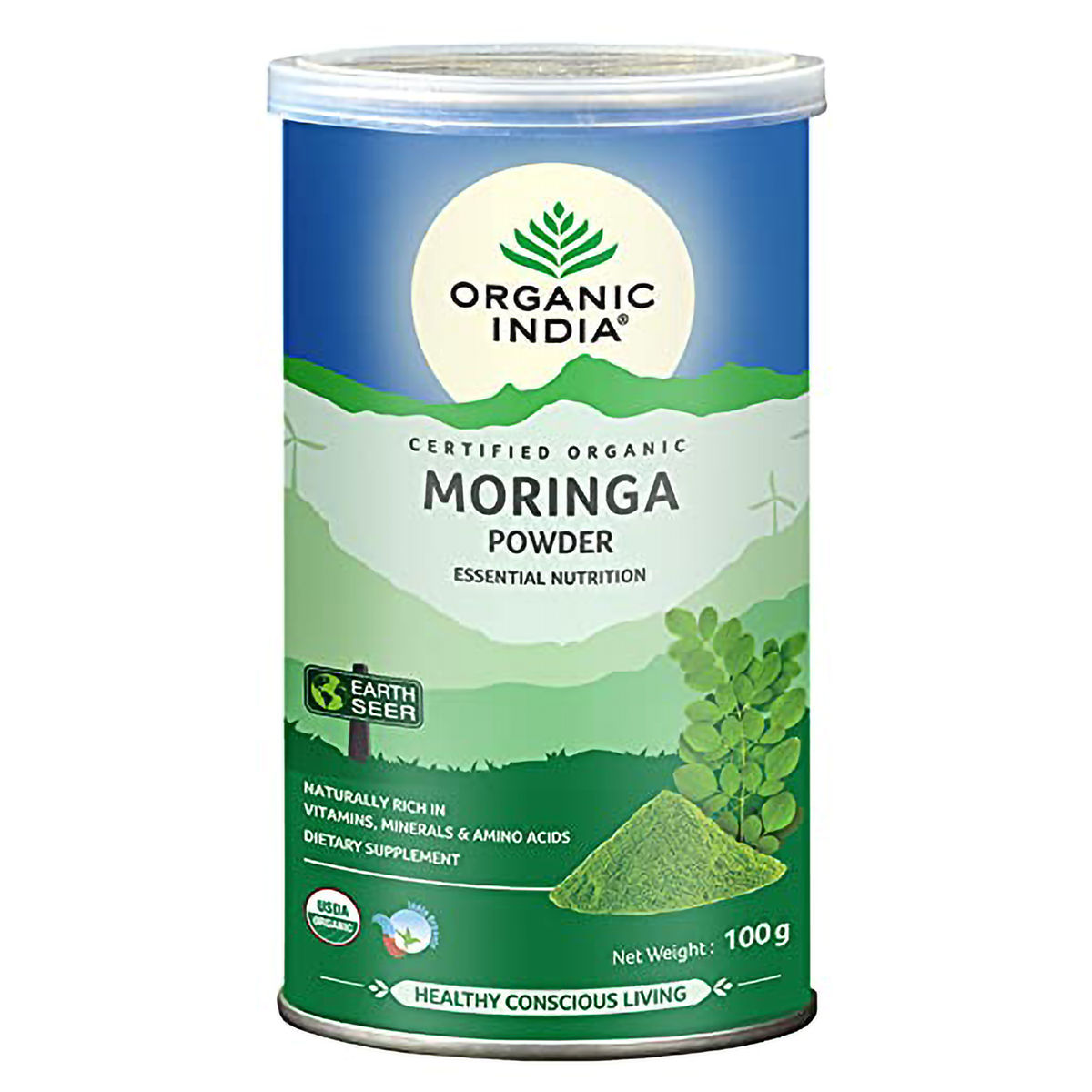 Organic India Moringa Powder, 100 gm Price, Uses, Side Effects ...