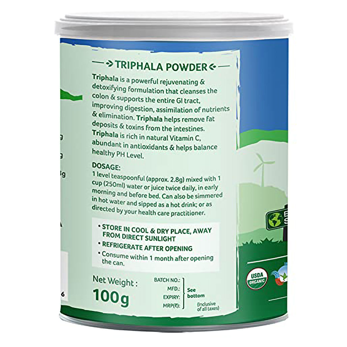 Organic India Triphala Powder, 100 gm Price, Uses, Side Effects ...