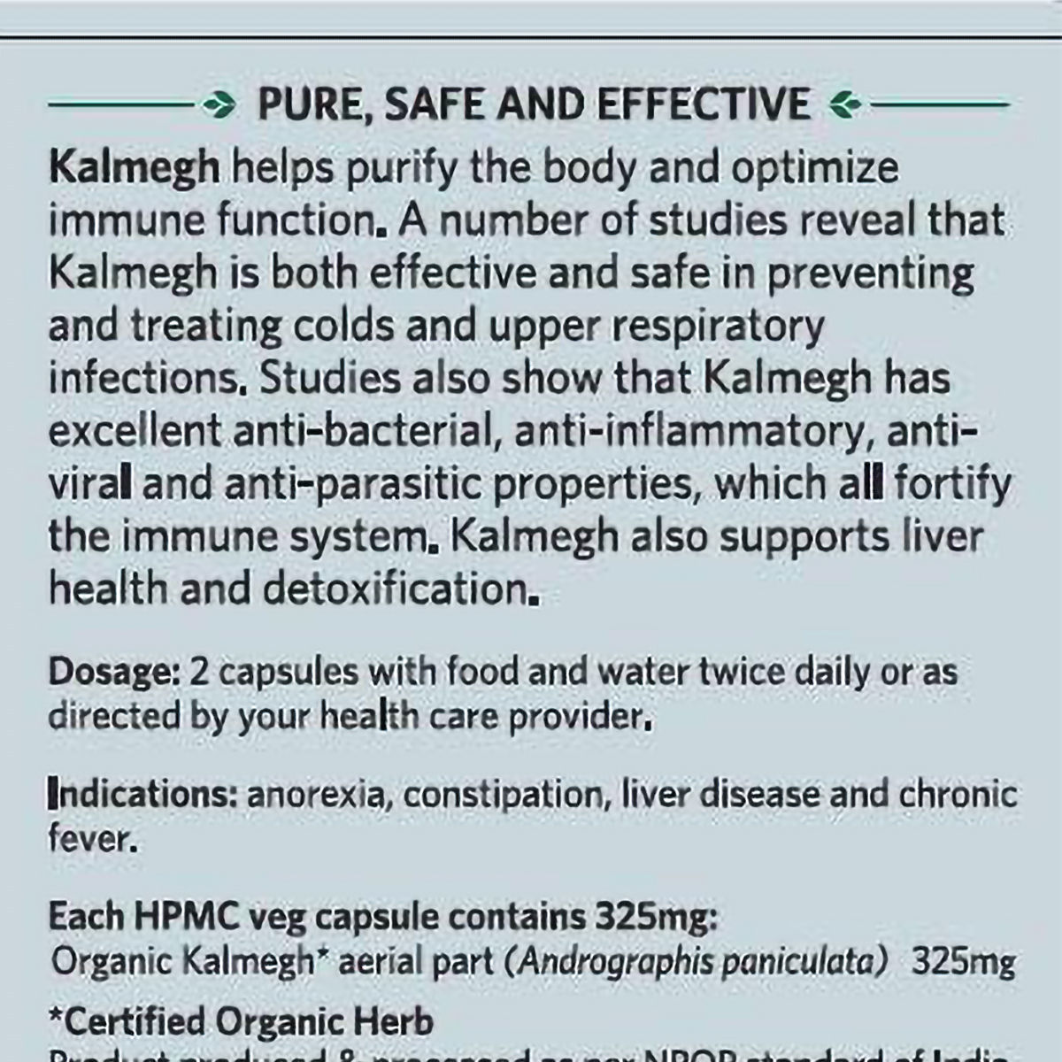 Organic India Kalmegh, 60 Veg Capsules Price, Uses, Side Effects ...