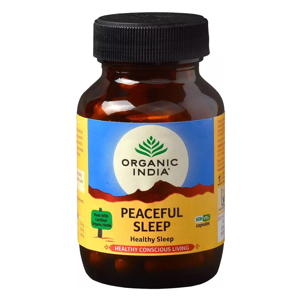 Organic India Peaceful Sleep, 60 Capsules Price, Uses, Side Effects ...