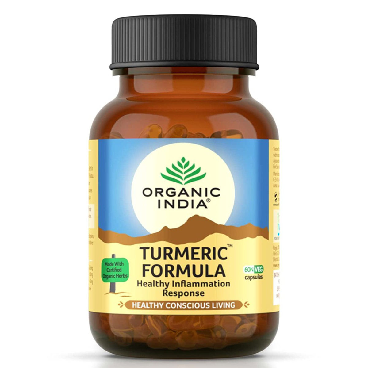 Organic India Turmeric Formula, 60 Veg Capsules Price, Uses, Side ...