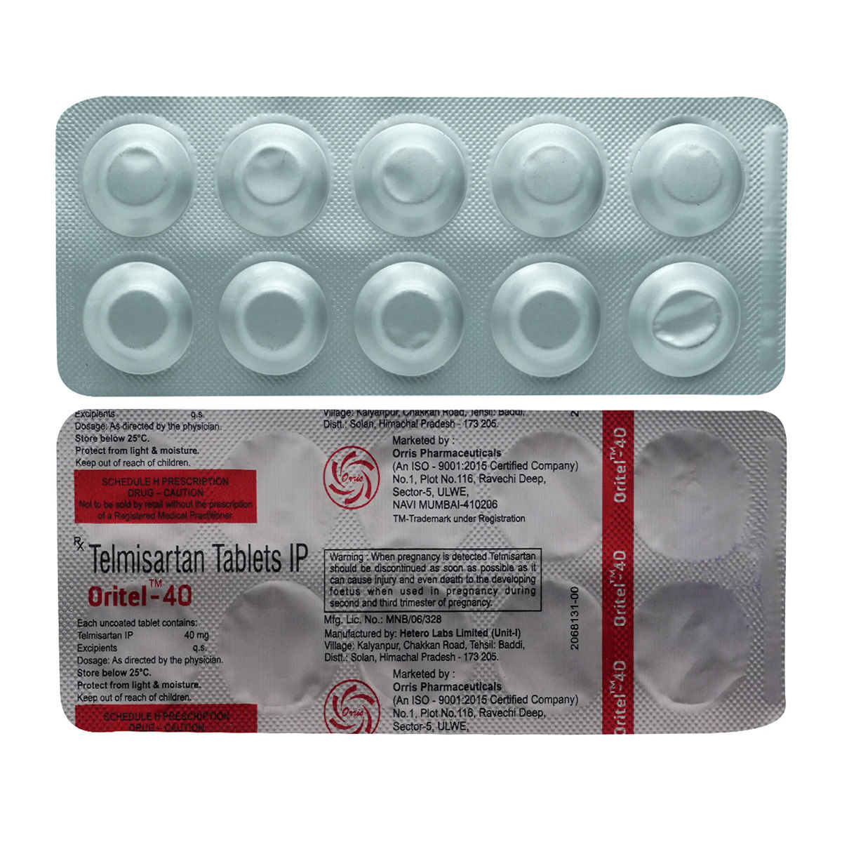 Oritel-40 Tablet 10's Price, Uses, Side Effects, Composition - Apollo ...