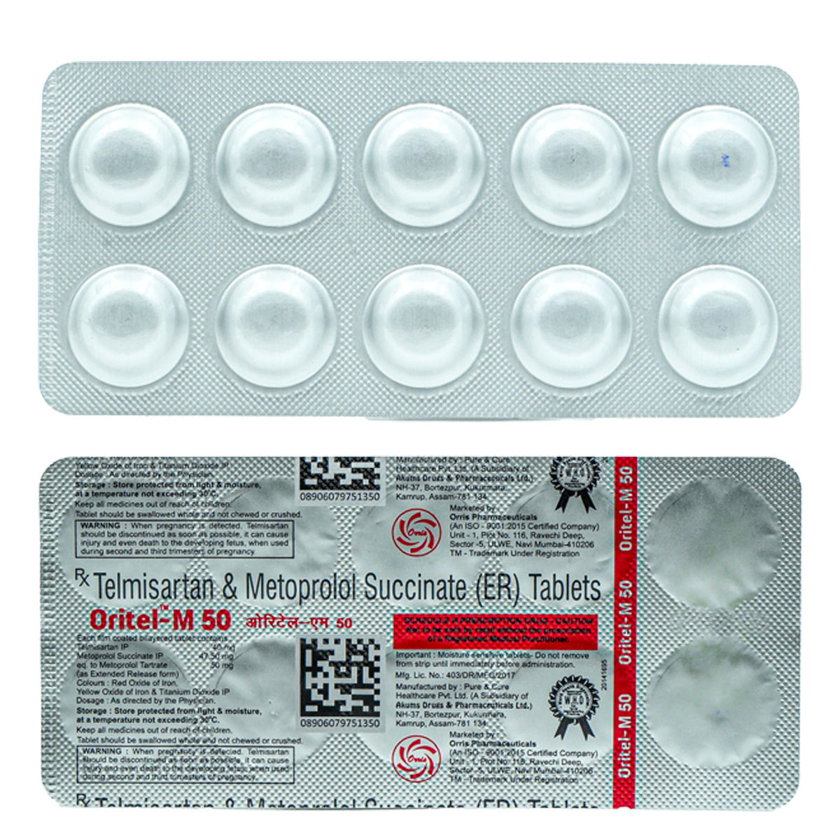 Oritel-M 50mg Tablet | Uses, Side Effects, Price | Apollo Pharmacy
