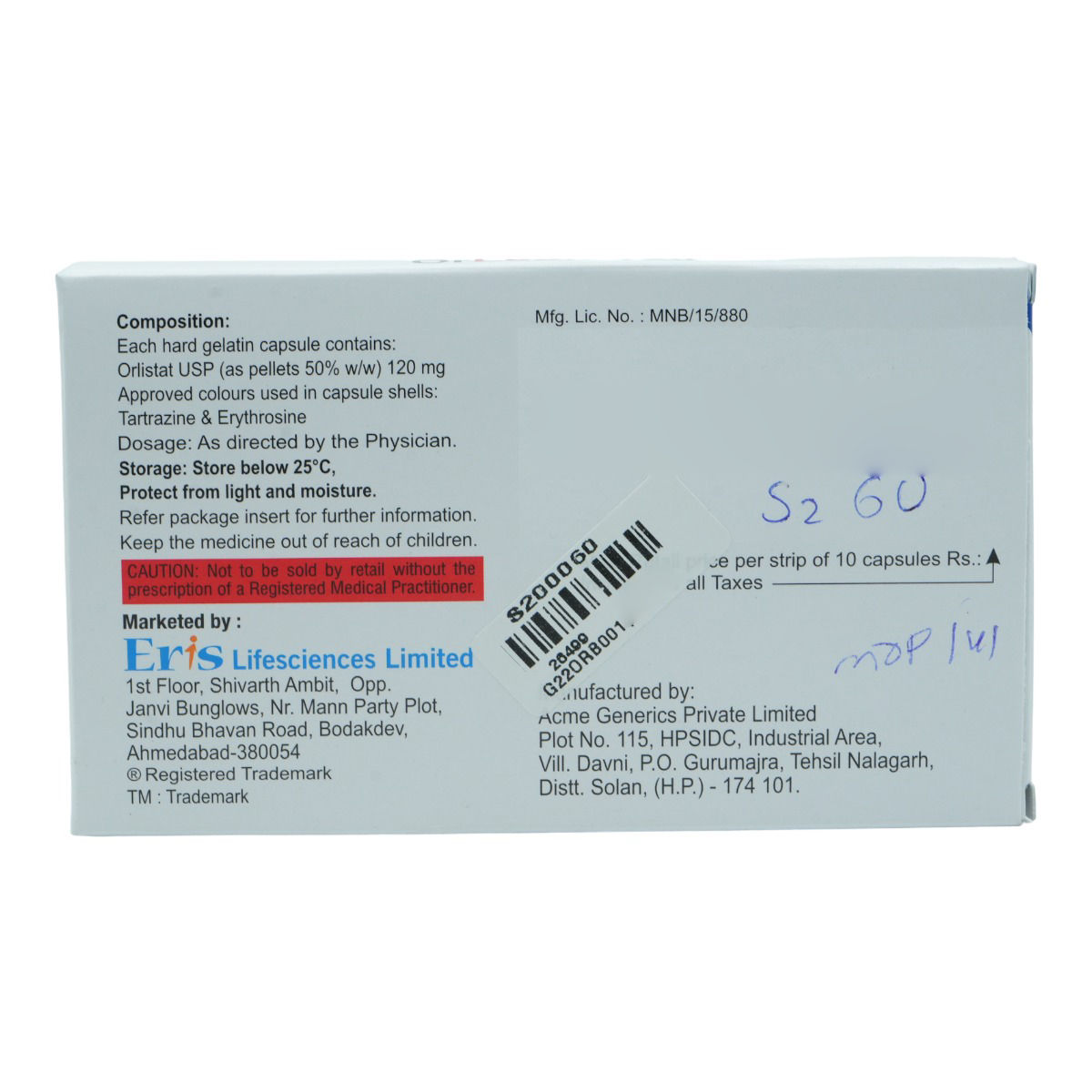 Orlean 120 Capsule 10's Price, Uses, Side Effects, Composition - Apollo ...