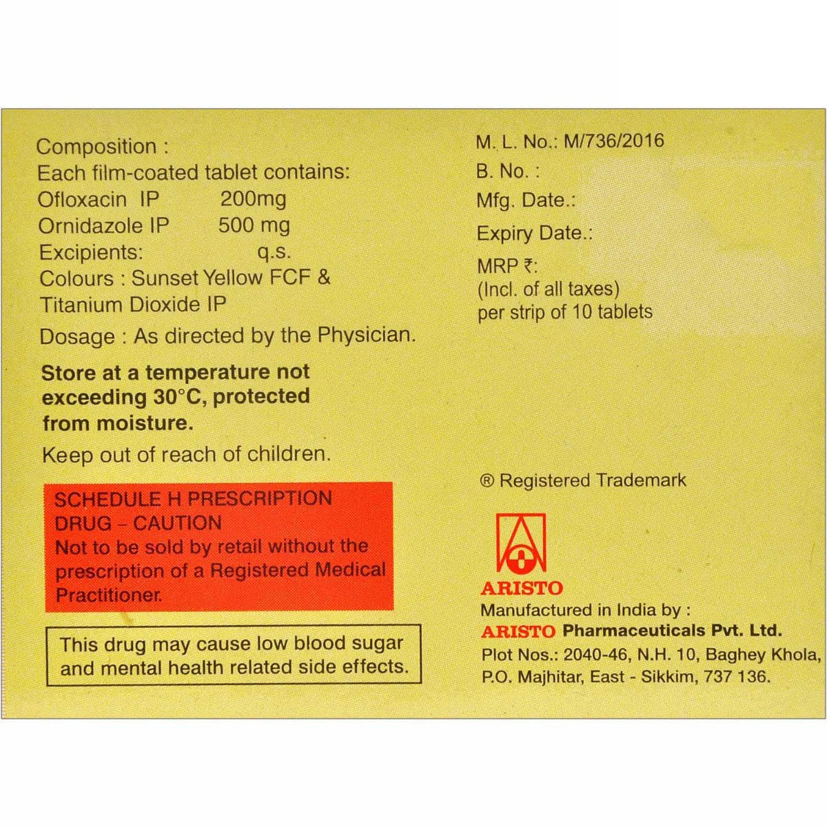 Ornof Tablet | Uses, Side Effects, Price | Apollo Pharmacy