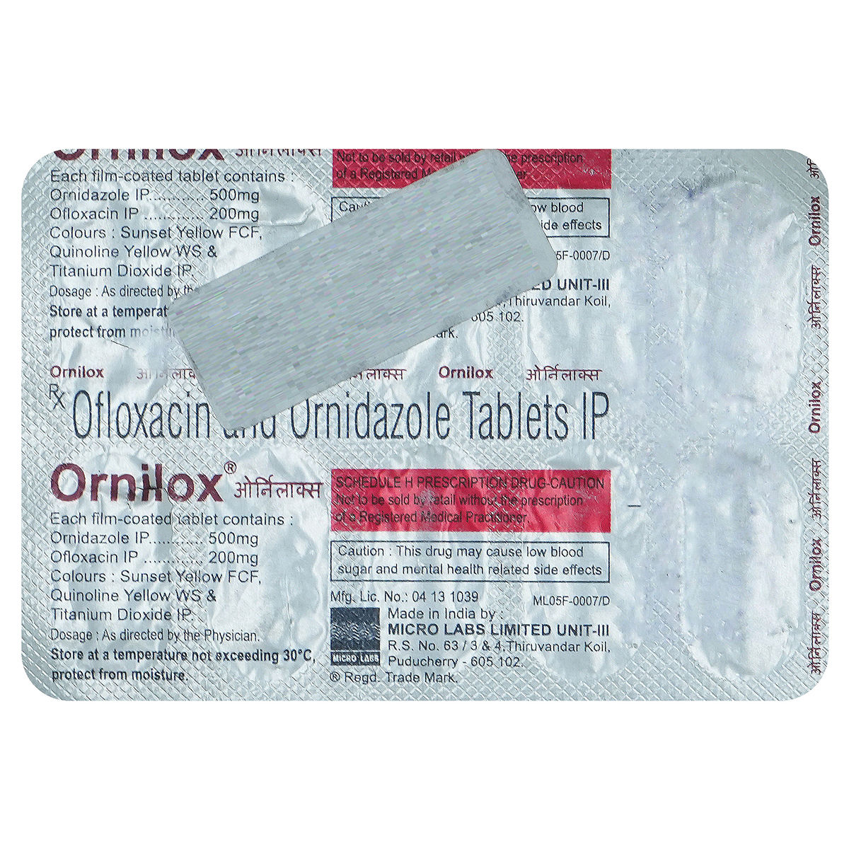 ORNILOX TABLET | Uses, Side Effects, Price | Apollo Pharmacy