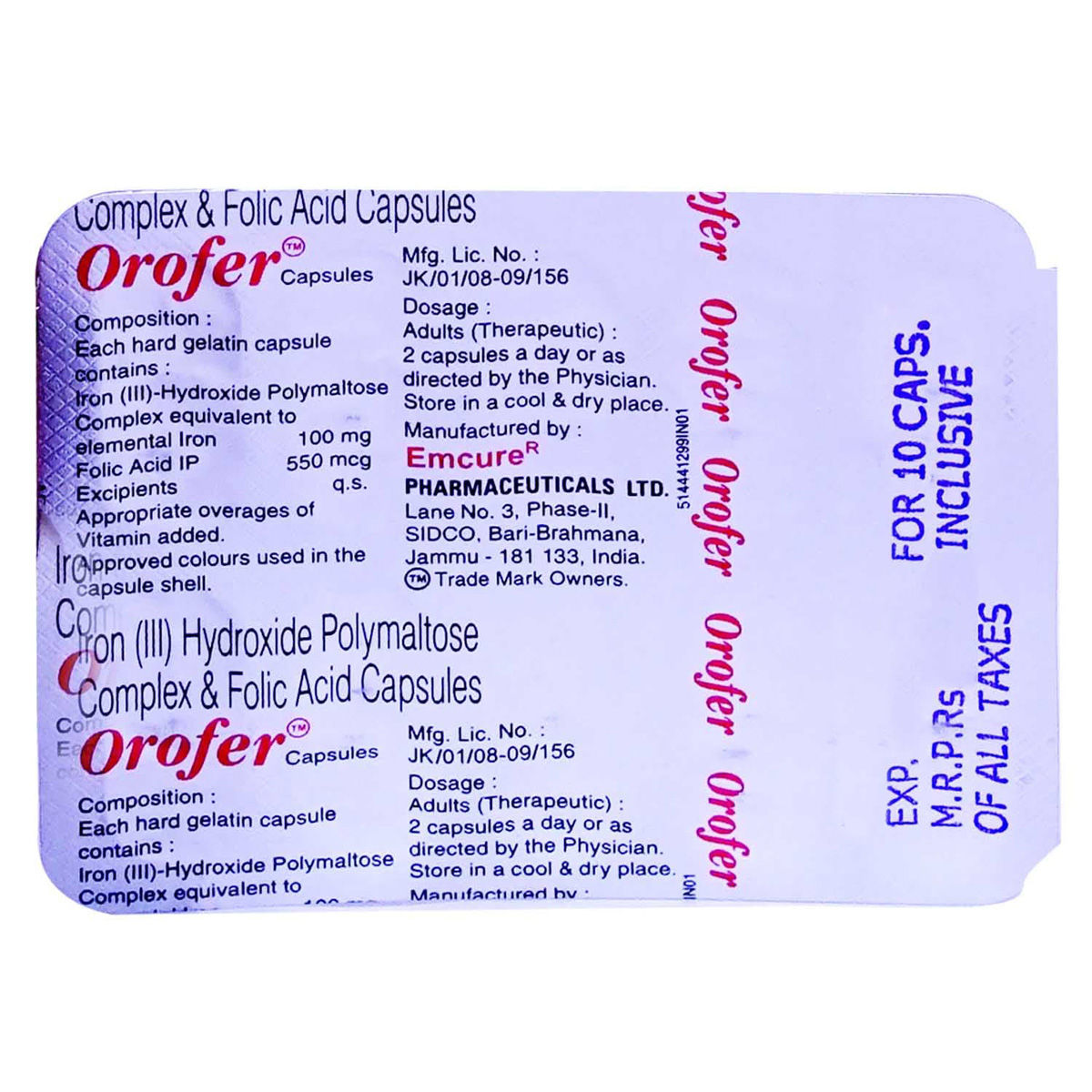 Orofer Capsule | Uses, Side Effects, Price | Apollo Pharmacy