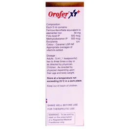 Orofer XT Plus Iron Tonic Orange Suspension | Uses, Side Effects, Price ...