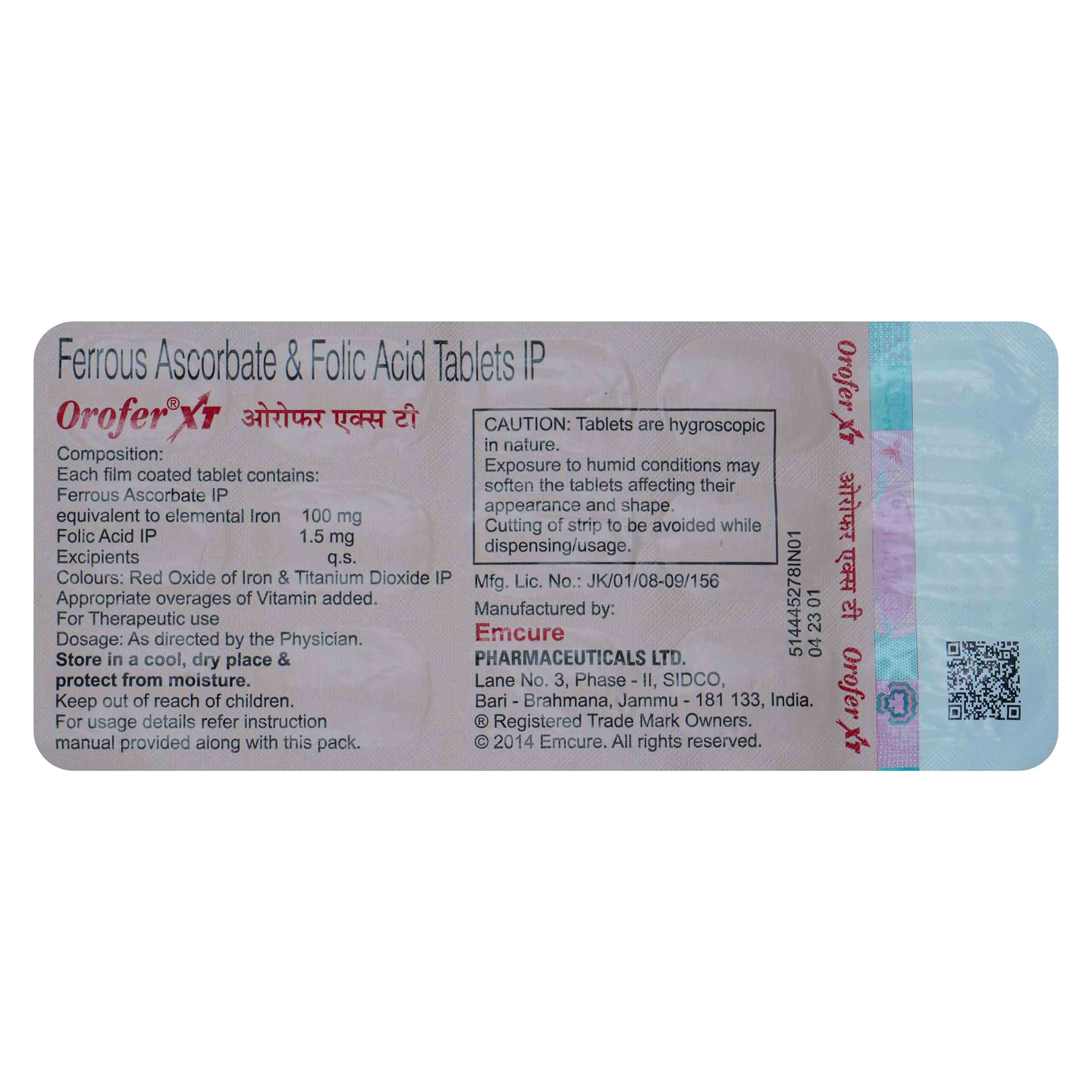 Orofer XT Tablet | Uses, Side Effects, Price | Apollo Pharmacy