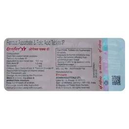 Orofer XT Tablet | Uses, Side Effects, Price | Apollo Pharmacy