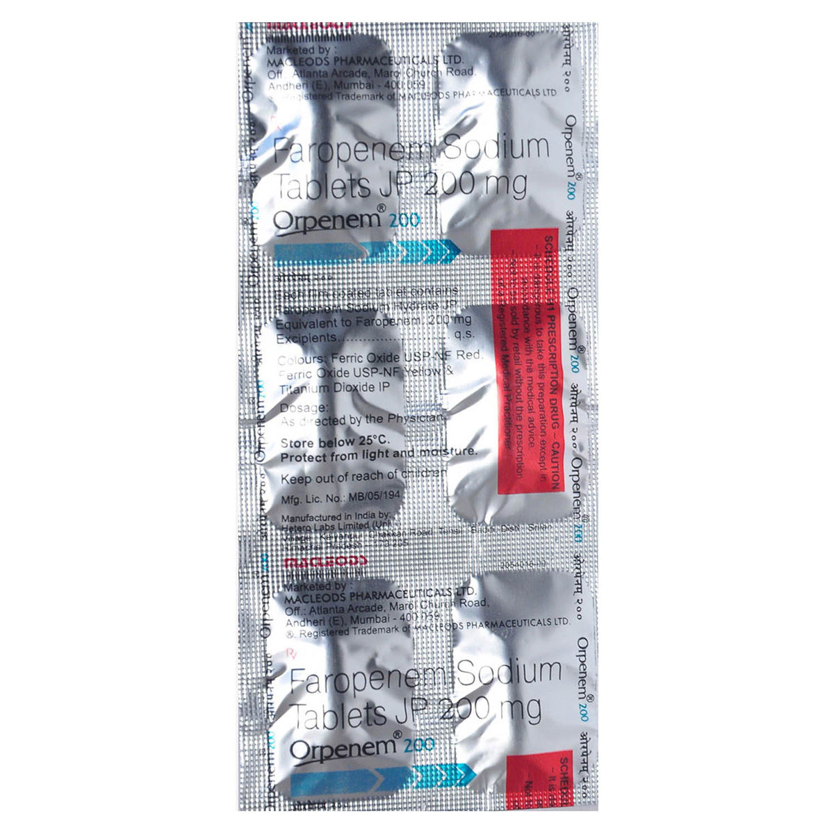 Orpenem 200 Tablet 6's Price, Uses, Side Effects, Composition - Apollo ...