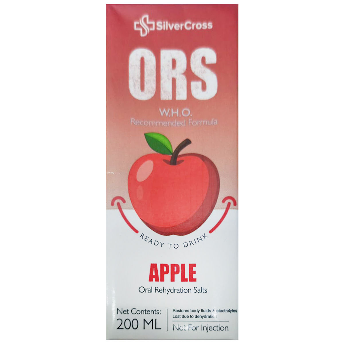 Buy ORS Ready To Drink Apple Flavour Drink, 200 ml (Silver Cross) | 19 ...